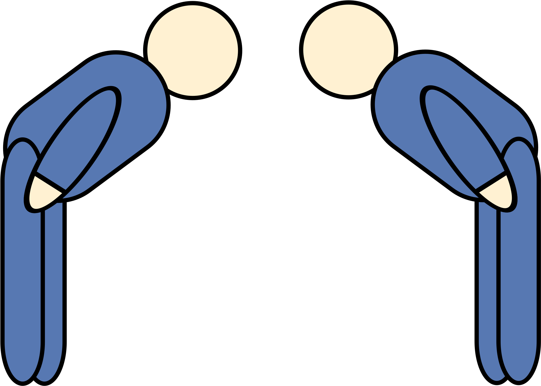 Clip Art People 19, - Two People Bowing To Each Other - (2400x1700) Png ...