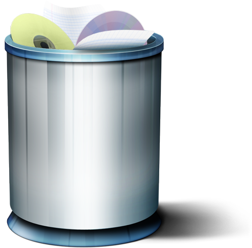 Full Trash Can Icon - Lid - (512x512) Png Clipart Download