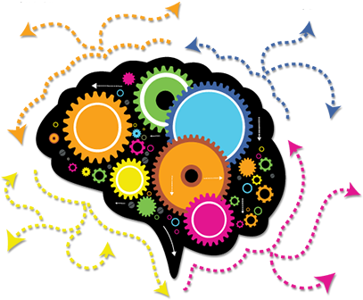 Brain With Gears - Web Design - Full Size PNG Clipart Images Download