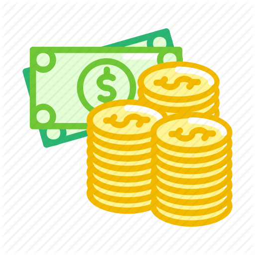 Coin Clipart Notes - Coins And Notes Png - (512x512) Png Clipart Download