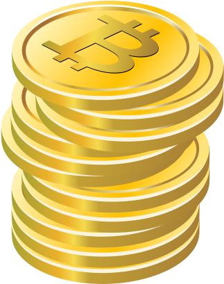 Free Bitcoins Clip Art - Bitcoin Png - (392x485) Png Clipart Download
