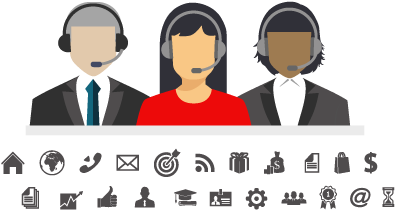 Flexible & Supportive Service Desk - Cartoon - (450x310) Png Clipart ...