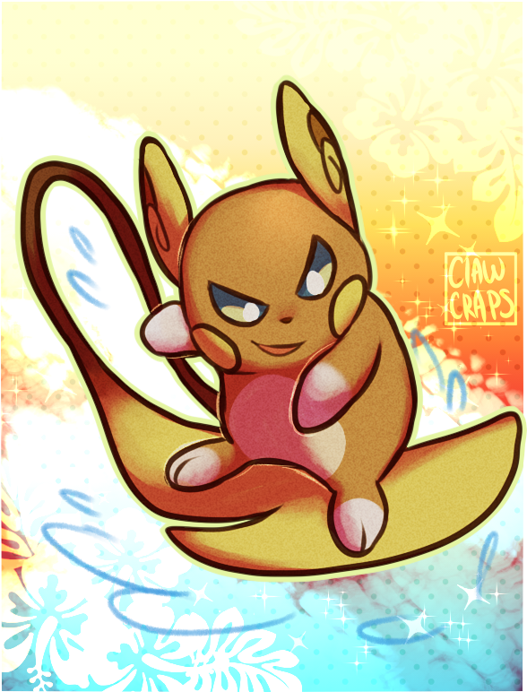 Alola Raichu - Raichu - (660x871) Png Clipart Download