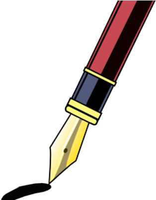 Journalist Chat - Pen Clip Art - (400x400) Png Clipart Download