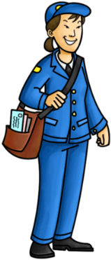 Mail Carrier Clipart - Female Mail Carrier Clipart - (420x420) Png ...