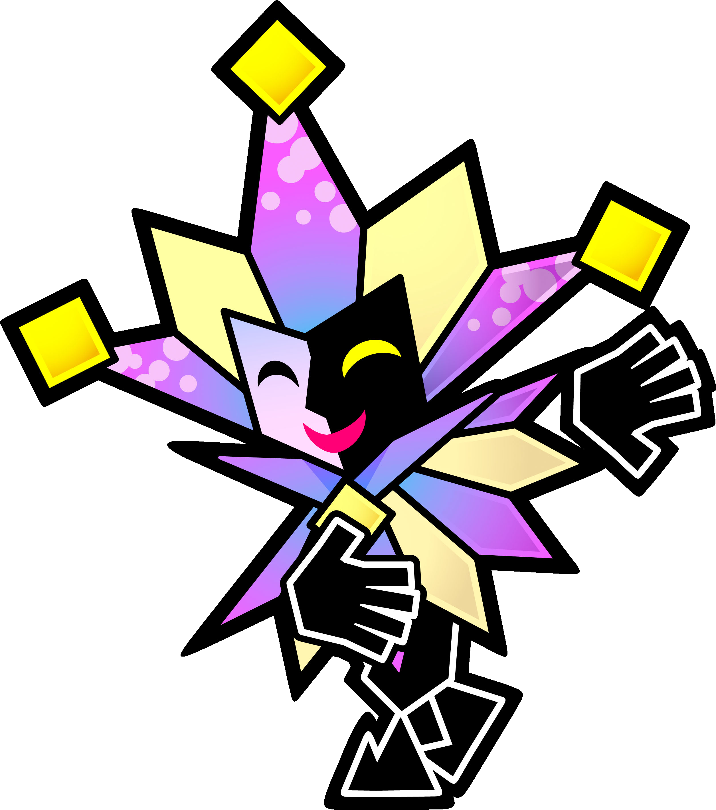 Dimentio - Super Paper Mario Characters - (2638x3000) Png Clipart Download