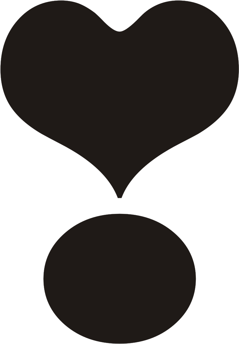 Open - Exclamation Mark With Heart - Full Size PNG Clipart Images Download