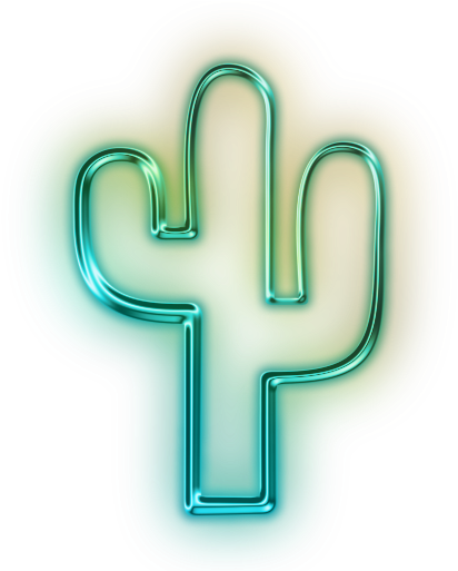 Cactus Symbol Png High-quality Image - Neon Cactus Transparent ...
