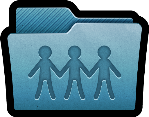 Blue Mac Folder Sharepoint Icon - Archive Icon 3d Png - (512x512) Png ...