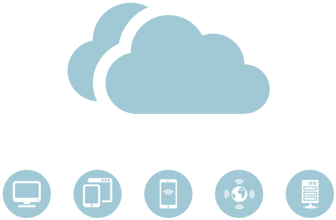 Cloud Computing - Transparent Cloud Network Logo - (500x350) Png ...