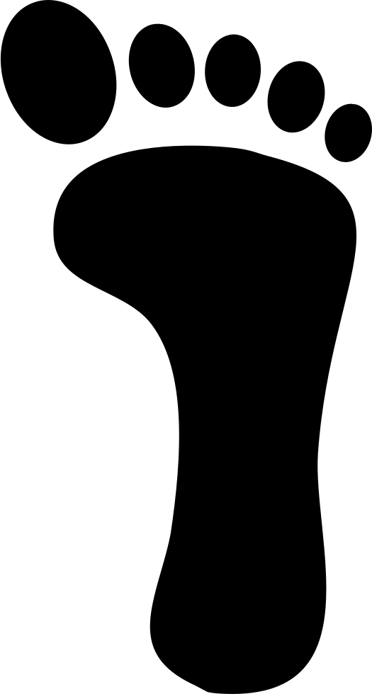 Foot Step Vector - Fuß Icon - (525x980) Png Clipart Download