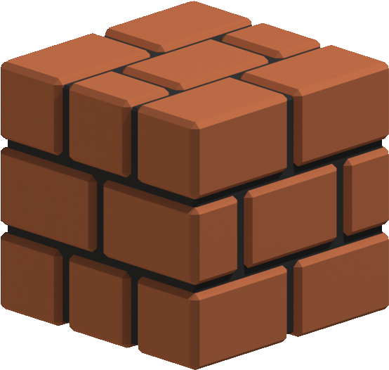 Mario Clipart Brick Block - 3d Mario Blocks - (607x554) Png Clipart ...
