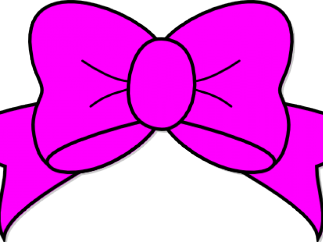 Pink Bow Clipart - Hair Bow Svg File - (640x480) Png Clipart Download