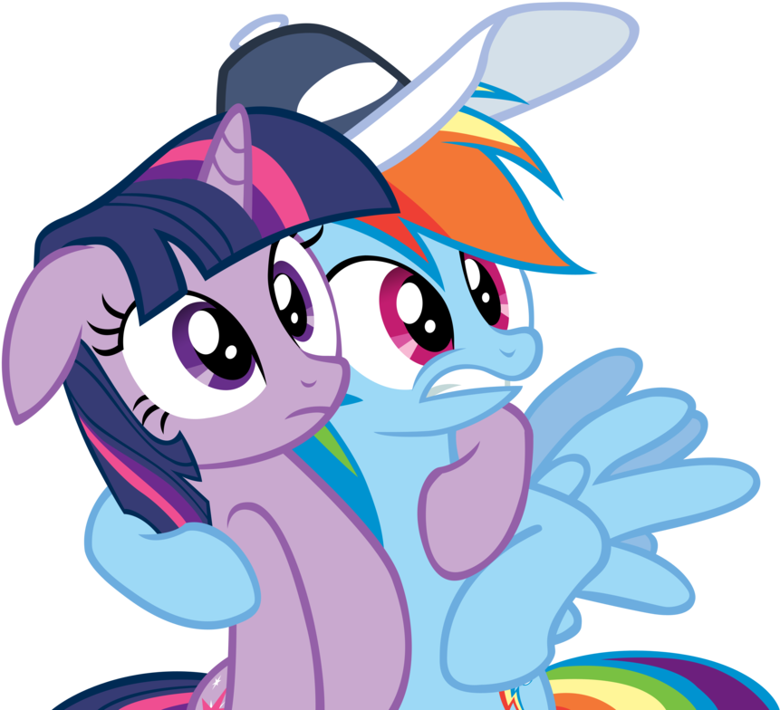 Twidash Shocked By Somepony - Mlp Twilight And Rainbow Dash - (900x806 ...