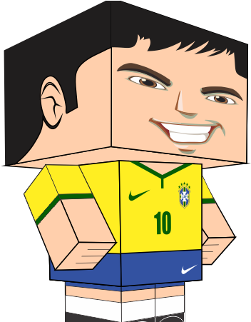 Papercraft Neymar - Papercraft Neymar - (500x450) Png Clipart Download