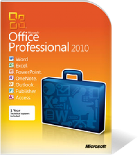 Microsoft Office 2010 Professional - (500x500) Png Clipart Download