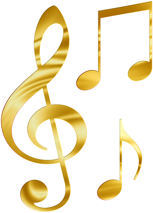 Choir Notes Cliparts 16, Buy Clip Art - Music Note Gold Png - (509x720 ...