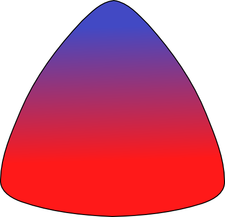 Rounded Triangle - Rounded Edge Triangle Transparent - (458x442) Png ...