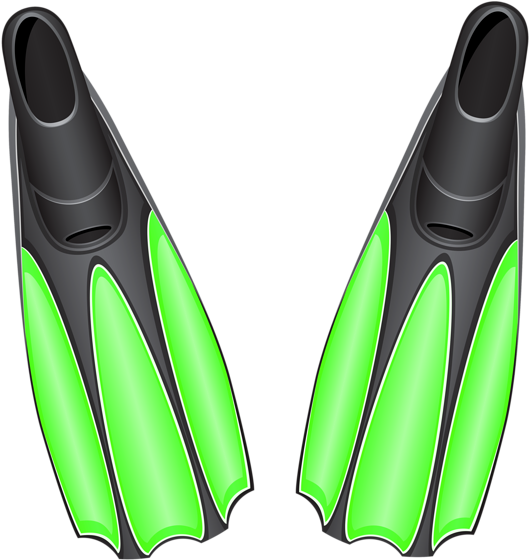 Transparent Green Swim Fins Png Clipart - Swim Fins Png - (586x600) Png ...