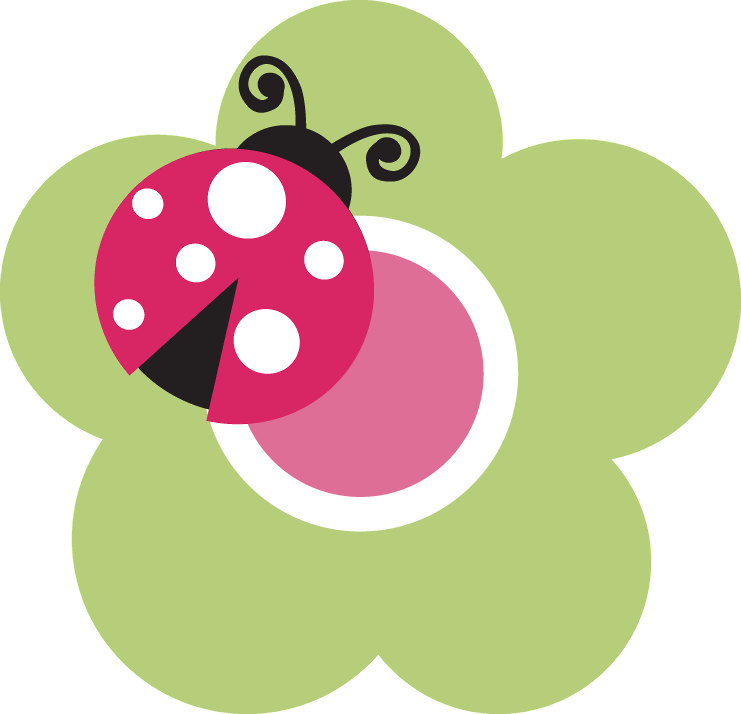 Clip Art Free - Ladybug On Flower Clipart - (741x714) Png Clipart Download
