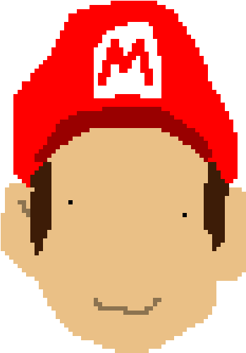 Derp Mario - Cartoon - (600x1200) Png Clipart Download