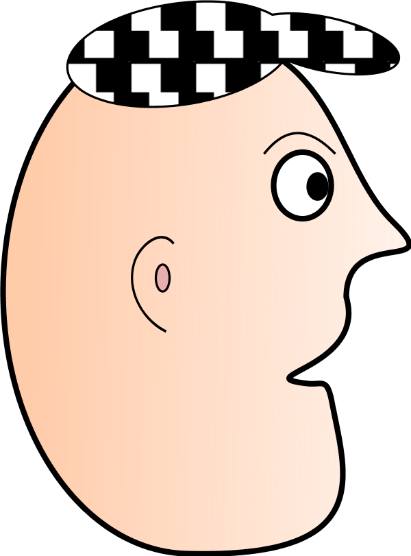 Profile Clipart Cartoon Face - Man Face Profile Cartoon - (600x811) Png ...