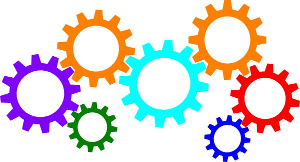 Cog 8 Clip Art At - Cogs In A Wheel - Full Size PNG Clipart Images Download