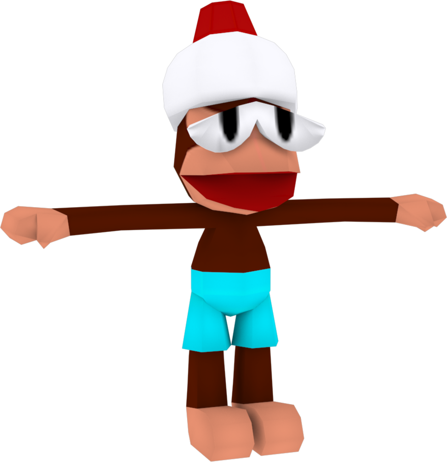 Light Blue Monkey Model By Crasharki - Ape Escape Pipo Monkeys ...