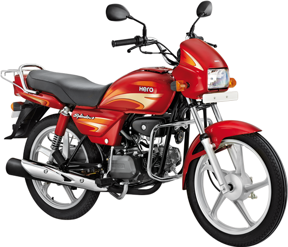 Hero Bike Transparent Png - Hero Honda Splendor Pro - (568x576) Png ...