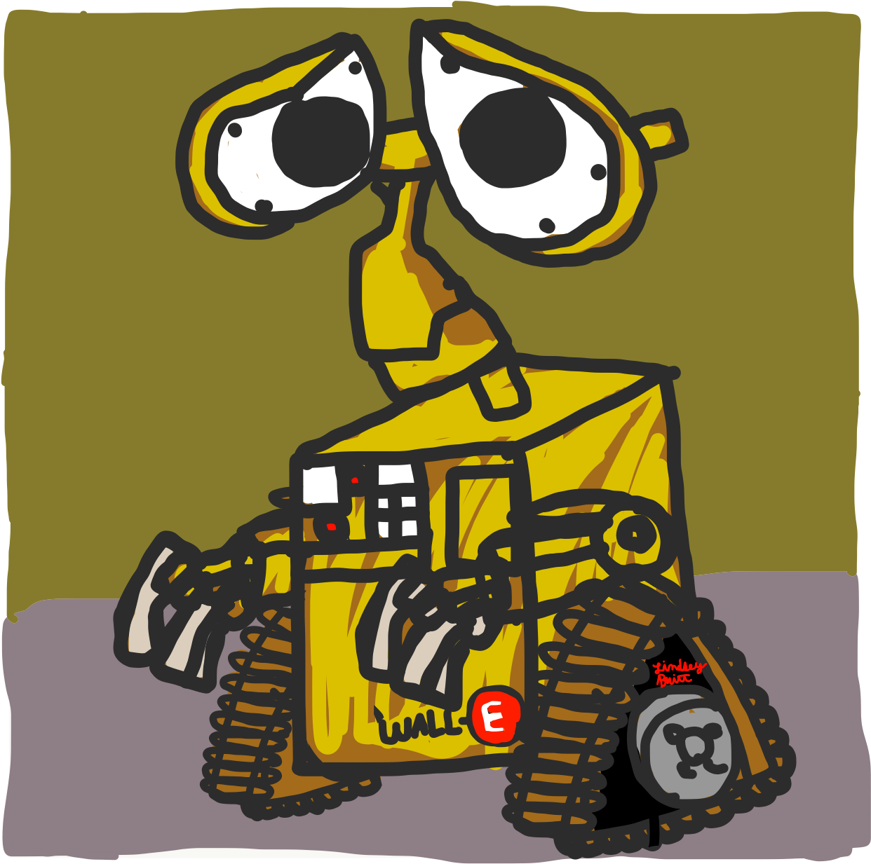 Wall-e - Cartoon - (2048x1536) Png Clipart Download