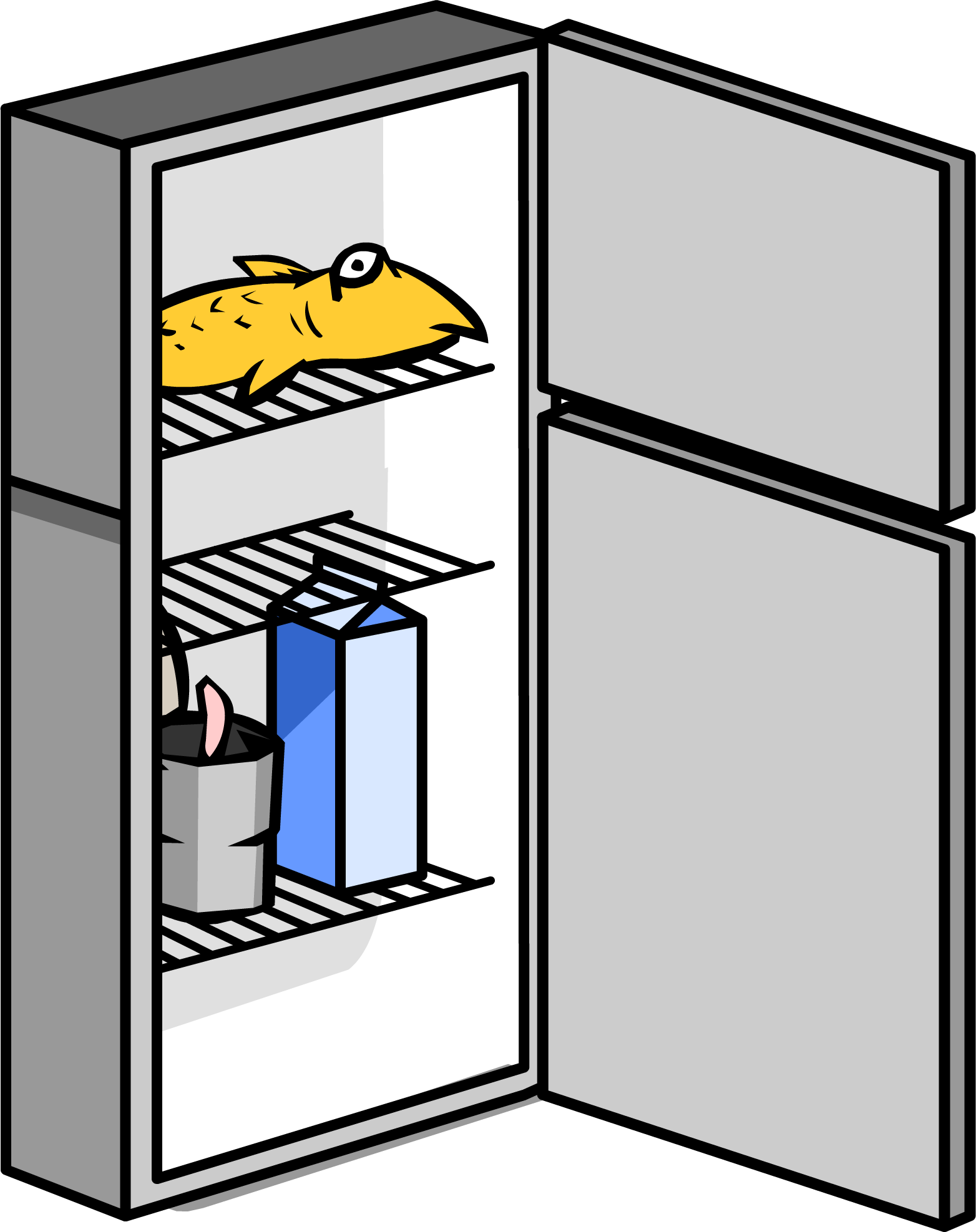 Stainless Steel Fridge Sprite 015 - Club Penguin Fridge - (1564x1975 ...