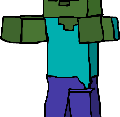 Minecraft Clipart Zombie Running - Minecraft Clipart Zombie Running ...