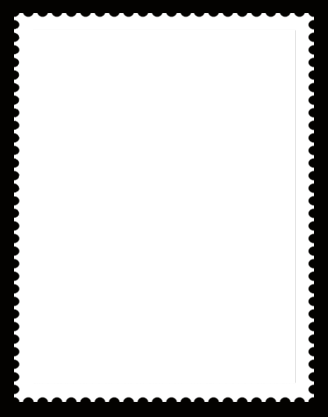 Postage Stamp Template - Postage Stamp Frame Png - (328x417) Png ...
