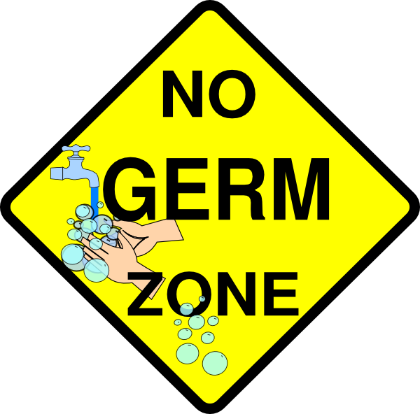 Germs Clipart - Clipart Kid - Safety Signs In School - (600x592) Png ...