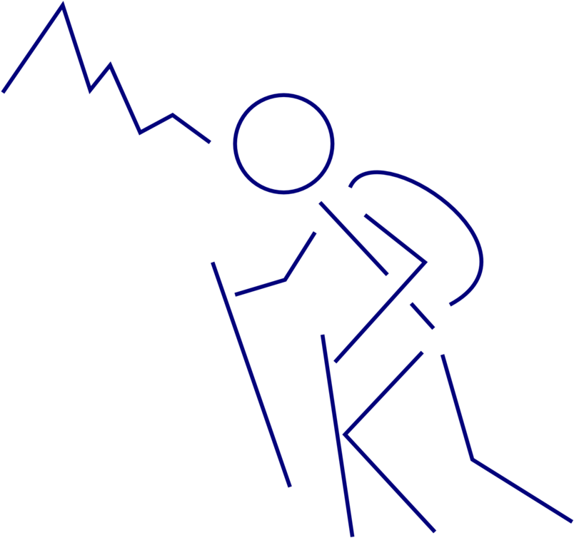 Stick Figure Backpack Clip Art - Mountain Outline - (958x1359) Png ...