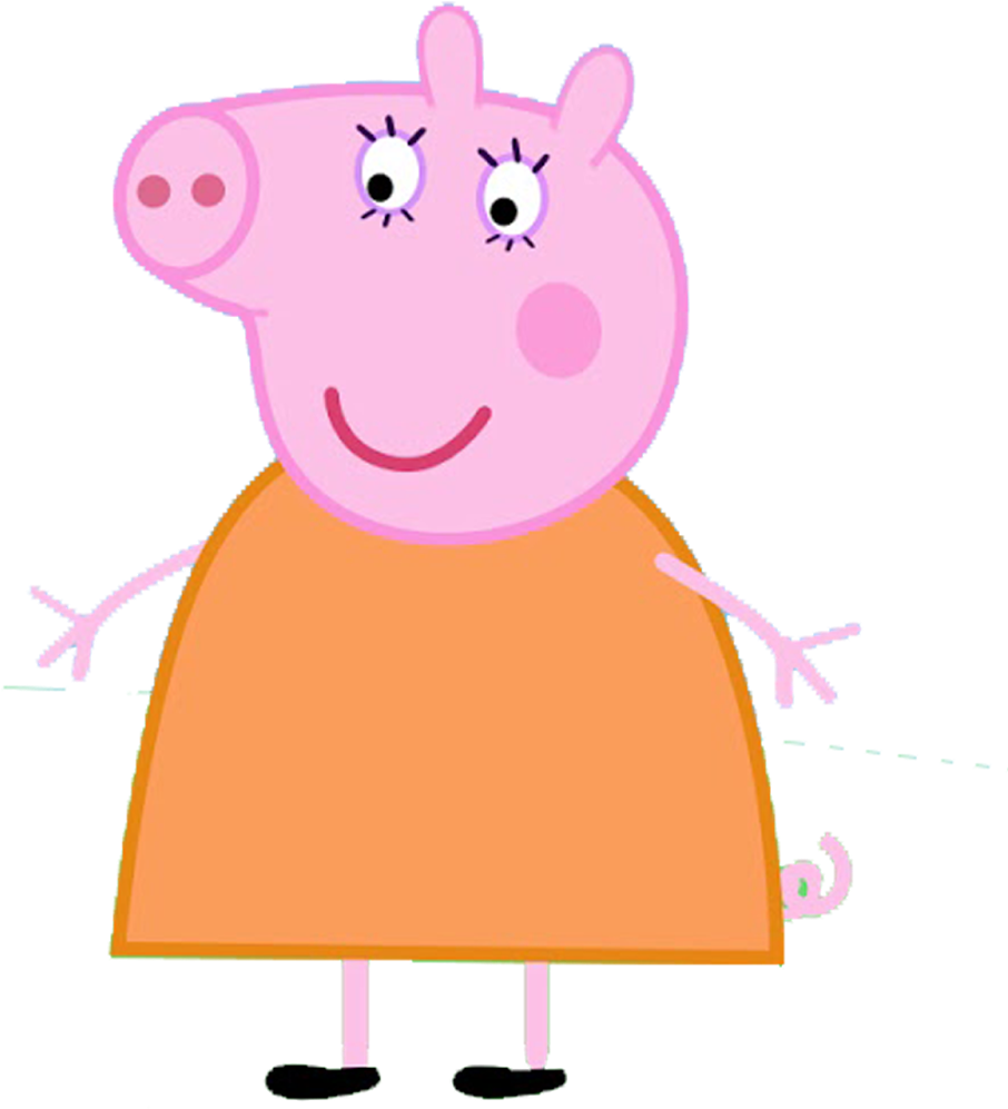 Mama Cerdita Peppa Pig Figura - Peppa Pig Maman Pig - (1028x1600) Png ...