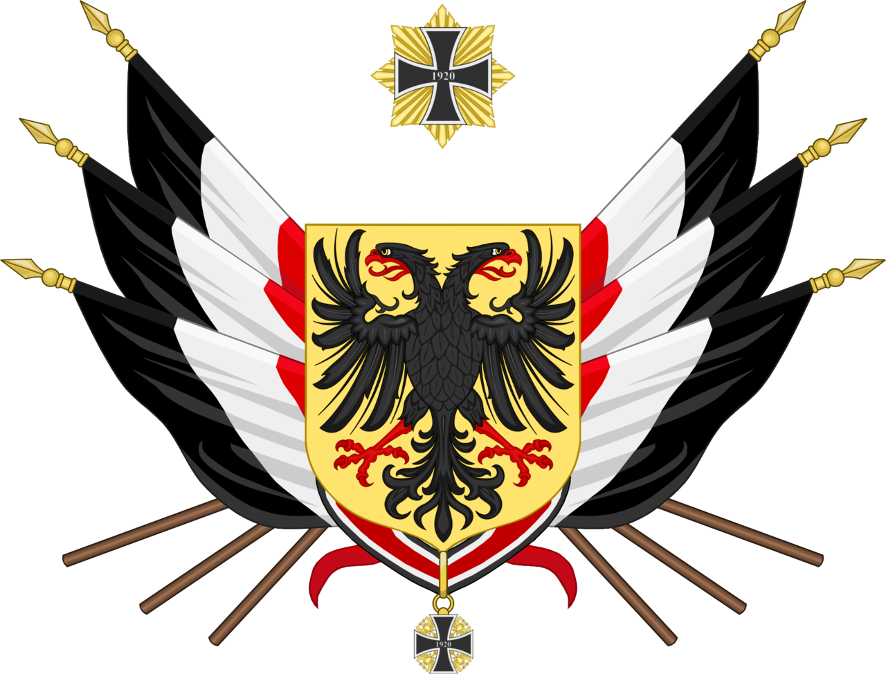 Coa German Reich - German Empire Coat Of Arms - (1280x974) Png Clipart ...