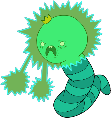 King Worm - Adventure Time King Worm - (378x405) Png Clipart Download