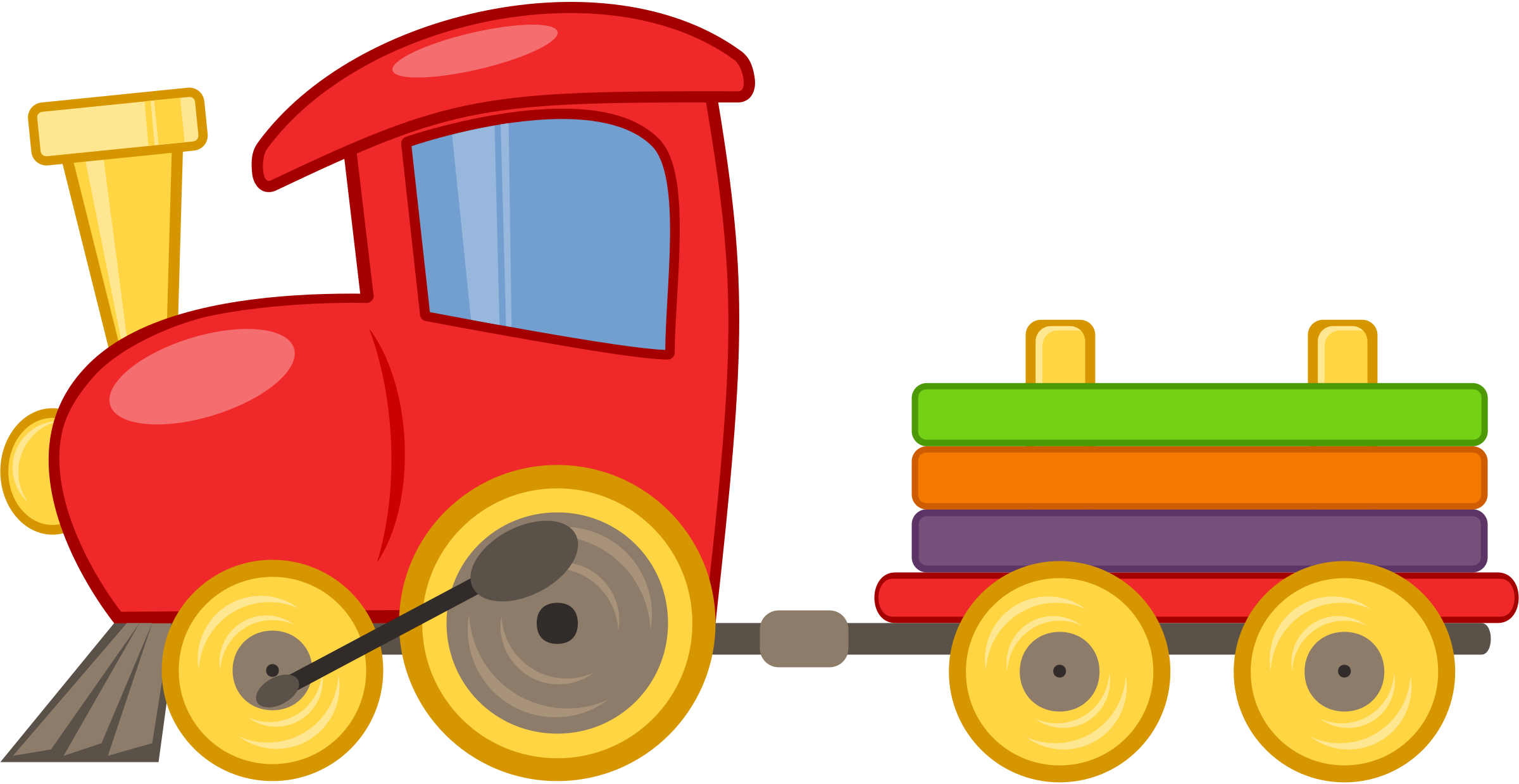 Clipart - Train Kids - (2400x1240) Png Clipart Download