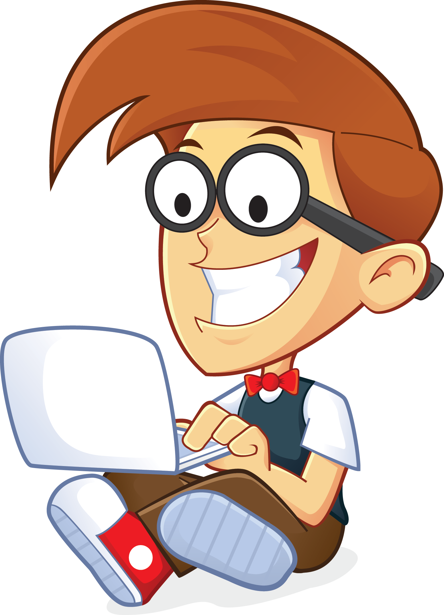 Photo About Clipart Picture Of A Nerd Geek Cartoon - Computer Geek Icon ...