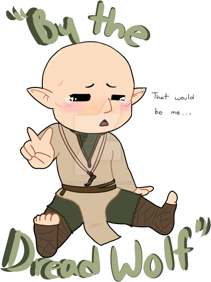 Solas The Dread Wolf - Dragon Age Inquisition Dread Wolf Drawings ...