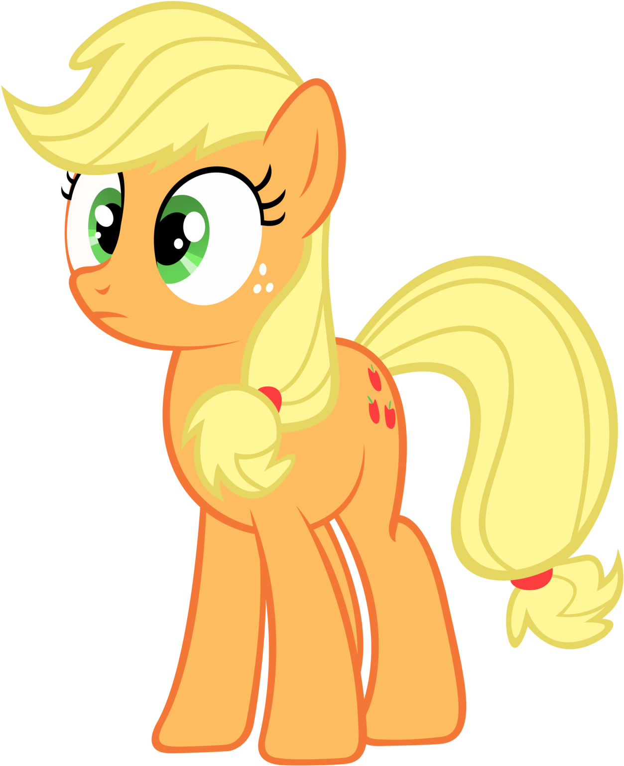 Hatless Applejack By Drfatalchunk - My Little Pony Applejack Png ...