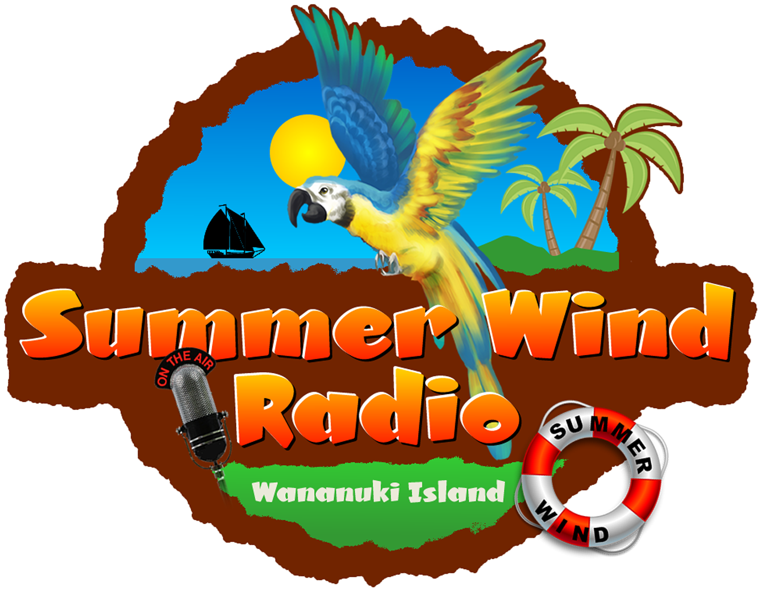 Summer Wind Radio - Macaw - (1600x1280) Png Clipart Download