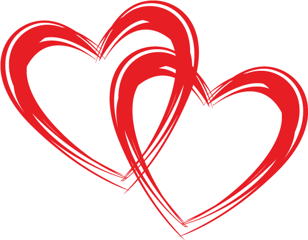 2 Hearts Clipart - Full Size PNG Clipart Images Download