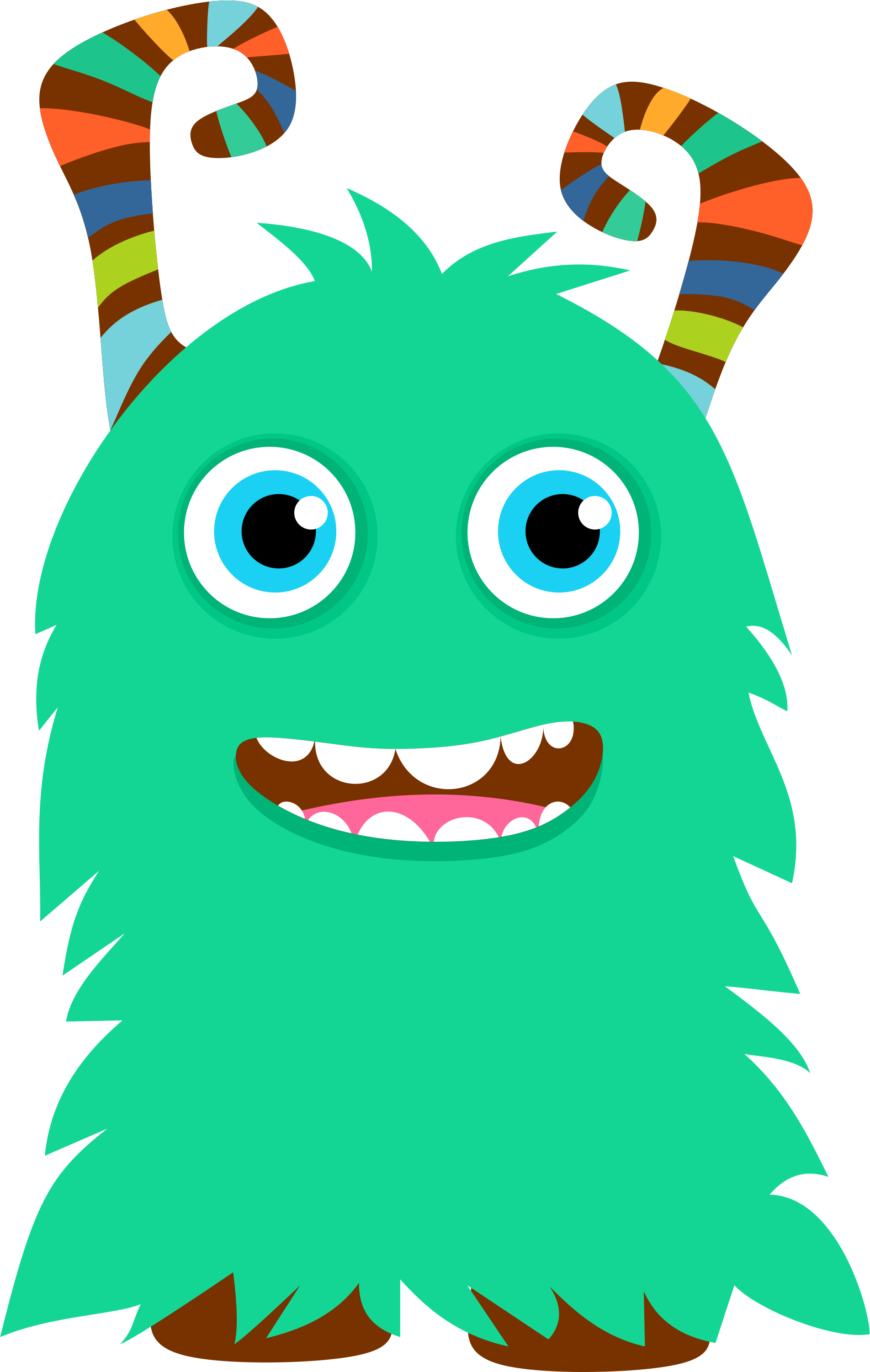 Little Monster Clip Art / Little Monster Clipart / - Cute Little ...