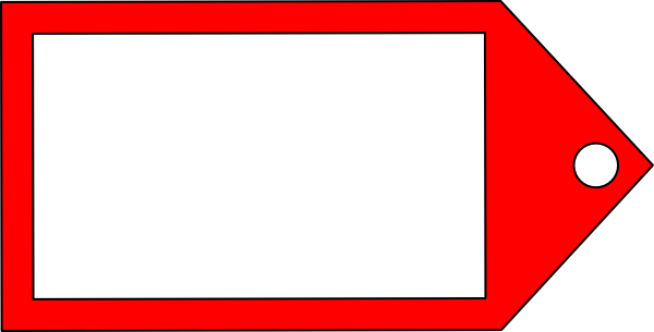 Red Tag Clip Art - Red Price Tag Clipart - (600x305) Png Clipart Download