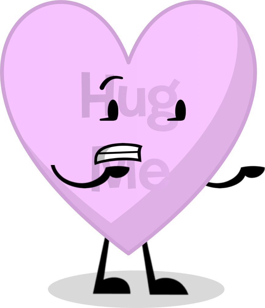 New Candy Heart 2 Pose - Cartoon - (868x1008) Png Clipart Download
