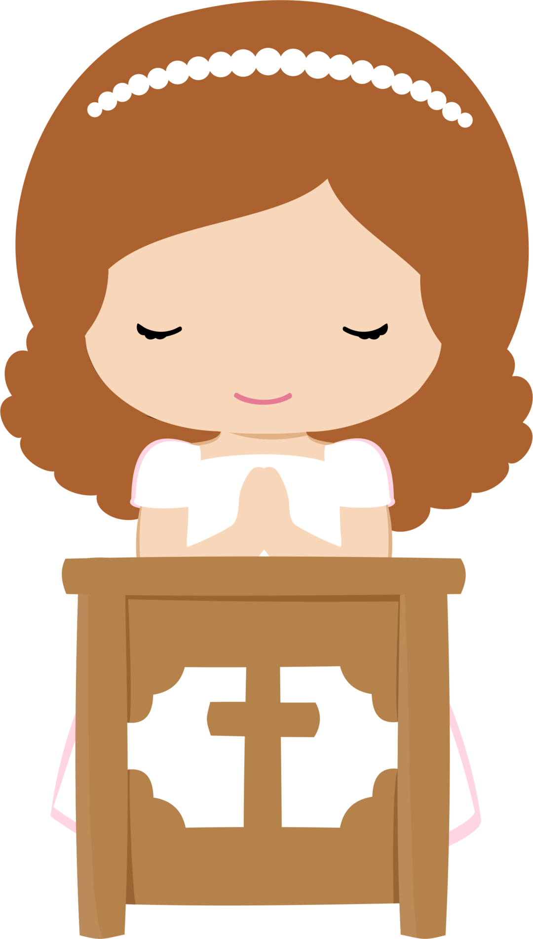 Girls In Their First Communion Clip Art - First Communion Girl Clipart ...