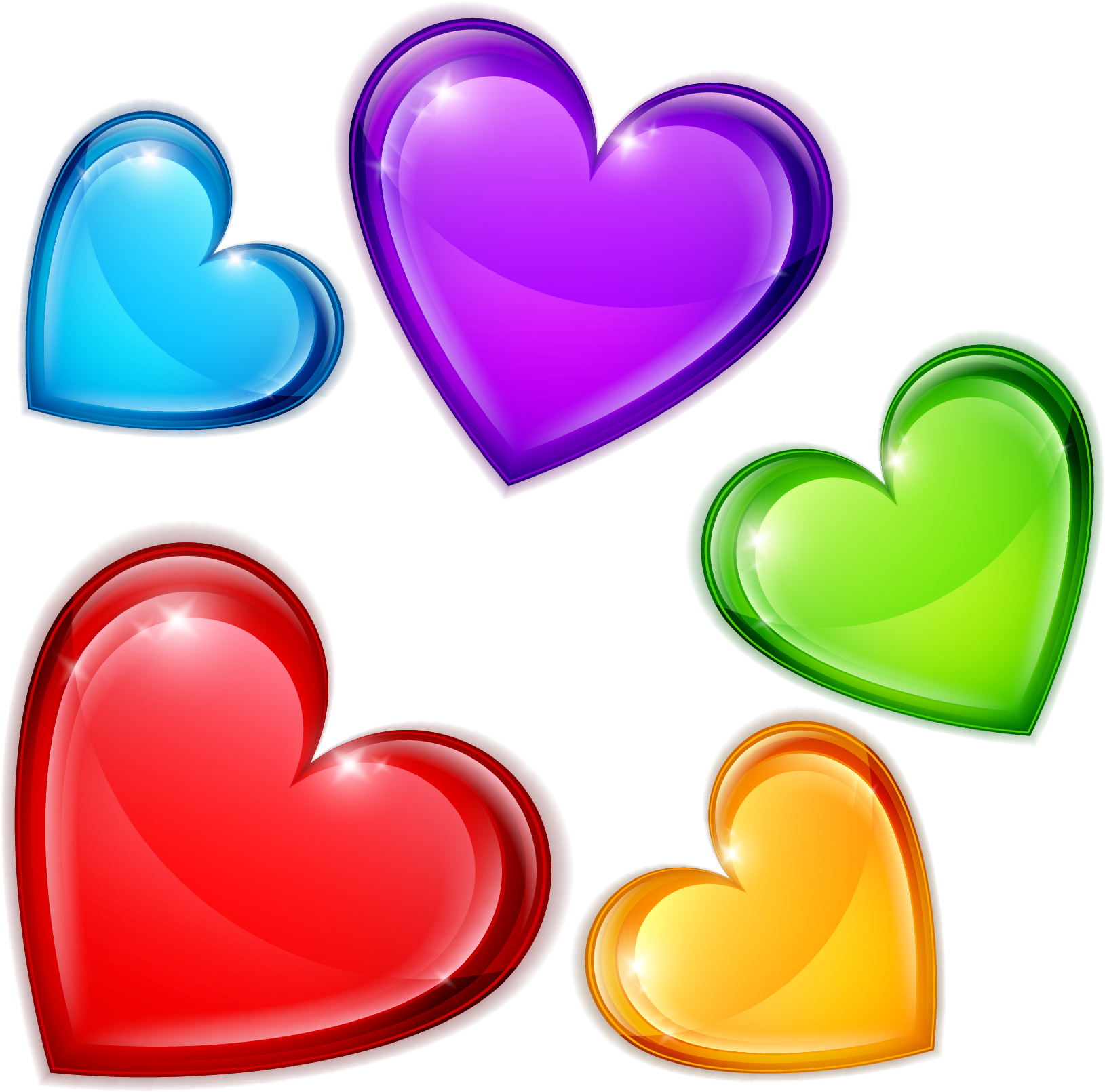 Valentines Day Heart Pattern - Vector Graphics - (1629x1611) Png ...