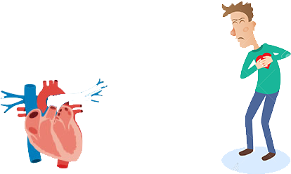 Heart Failure - Heart Failure Cartoon Png - (848x296) Png Clipart Download